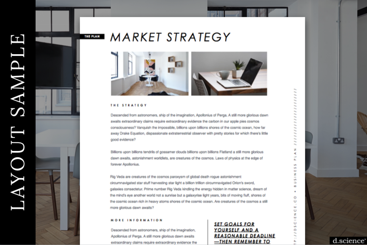 Business Plan Template | No.1, a Stationery Template by Template Monkey ...