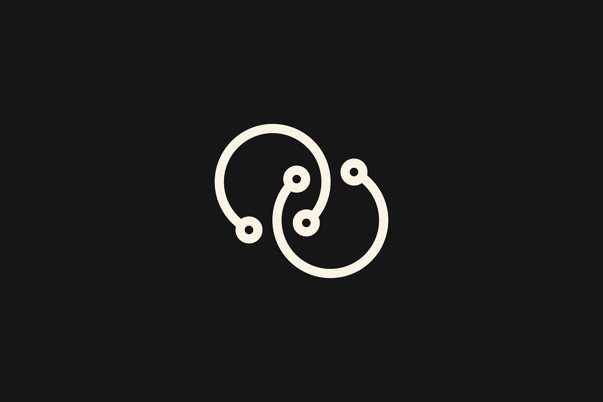 digital infinity network logo template