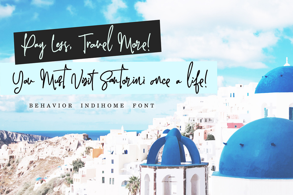 Behavior Indihome | Signature Font, a Script Font by Aldedesign