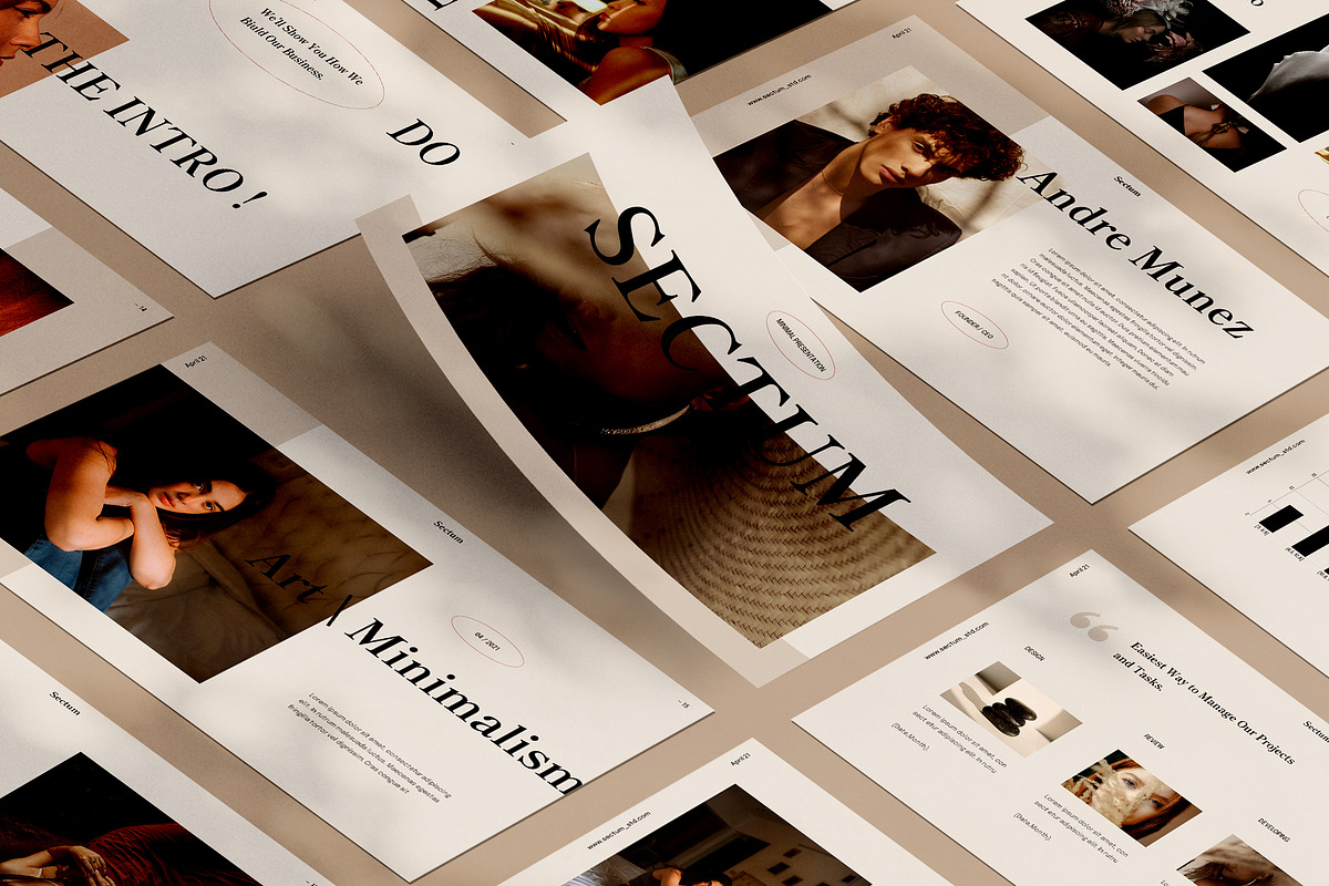 Sectum Keynote, a Presentation Template by Visuel Colonie®