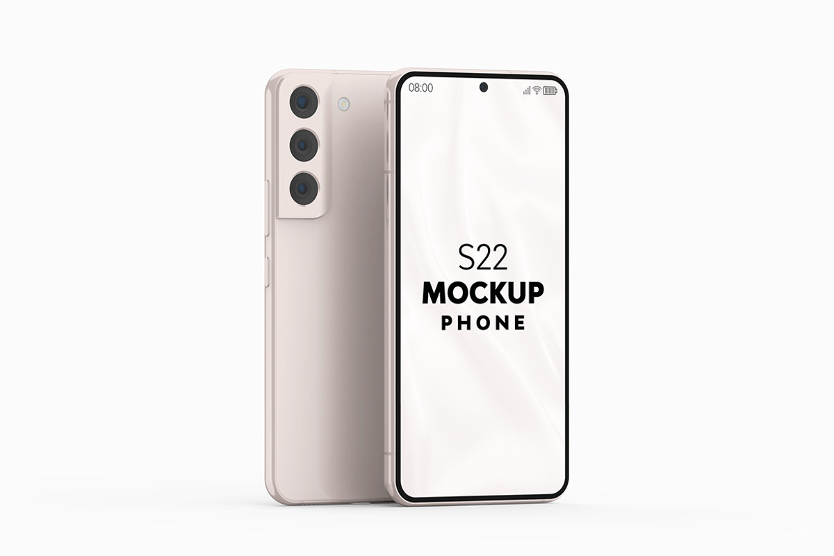 S22 Phone Mockup, an iPhone Mockup by UnicDesign