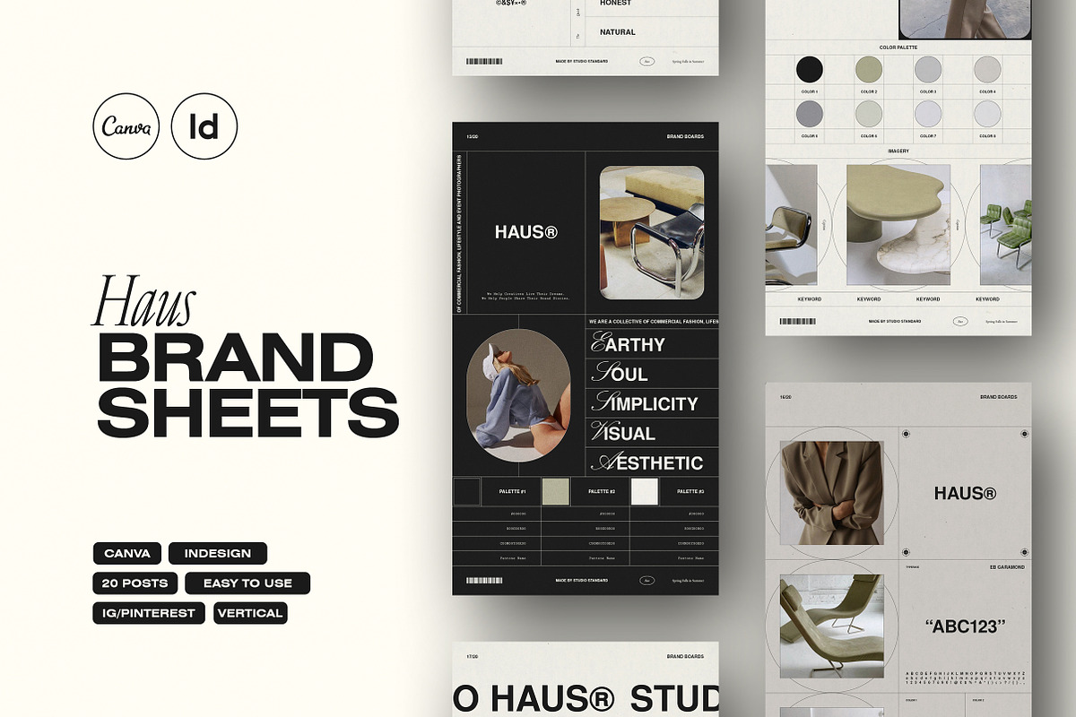 HAUS | Brand Sheets | Studio Standard
