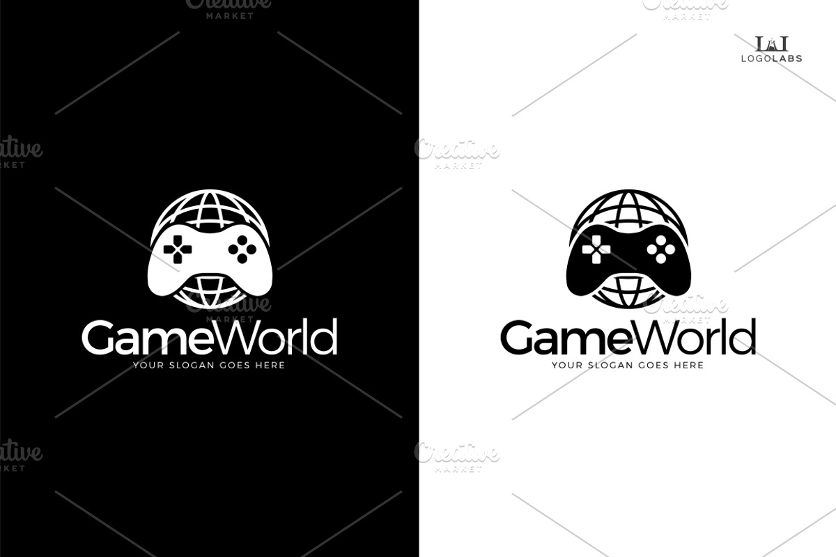 Game World Logo, a Branding & Logo Template by LogoLabs