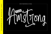 The Amstrong, a Script Font by Atj.std