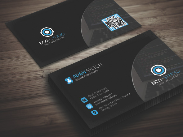 Coding Business Card, a Business Card Template by ABAZ SHOP COLLECTION