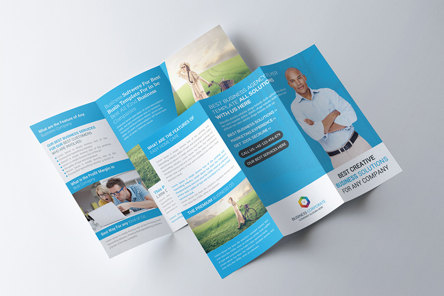 Global Business Trifold Brochure, a Brochure Template by graphicforest