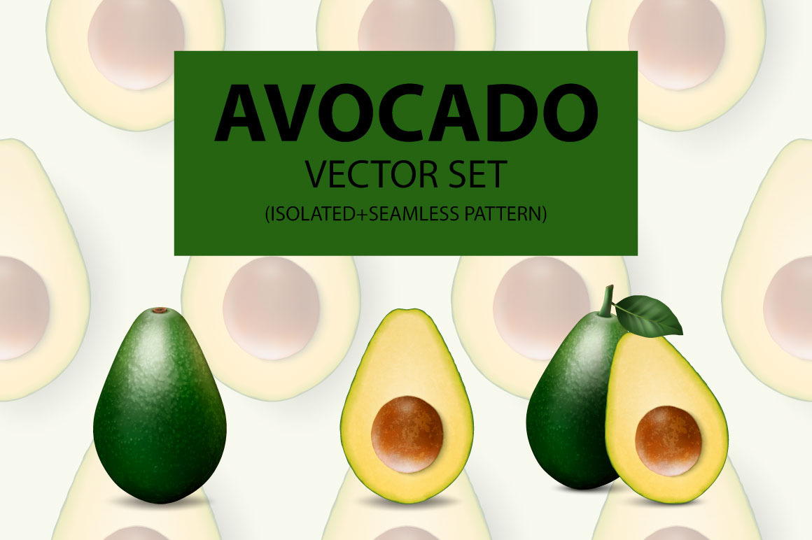 AVOCADO. Vector set. | Food Illustrations ~ Creative Market