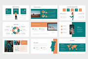 Oryva : Pitch Deck Cyan Powerpoint, a Presentation Template by punkl ...