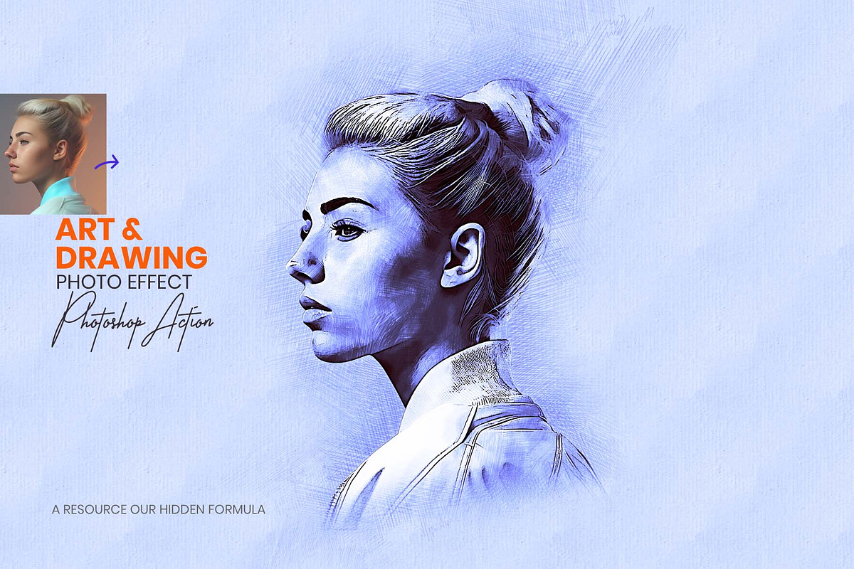 Easy Art & Drawing Photoshop Action