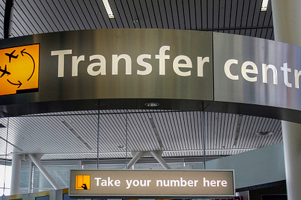Transfer sign, a Transportation Photo by Patricia Hofmeester