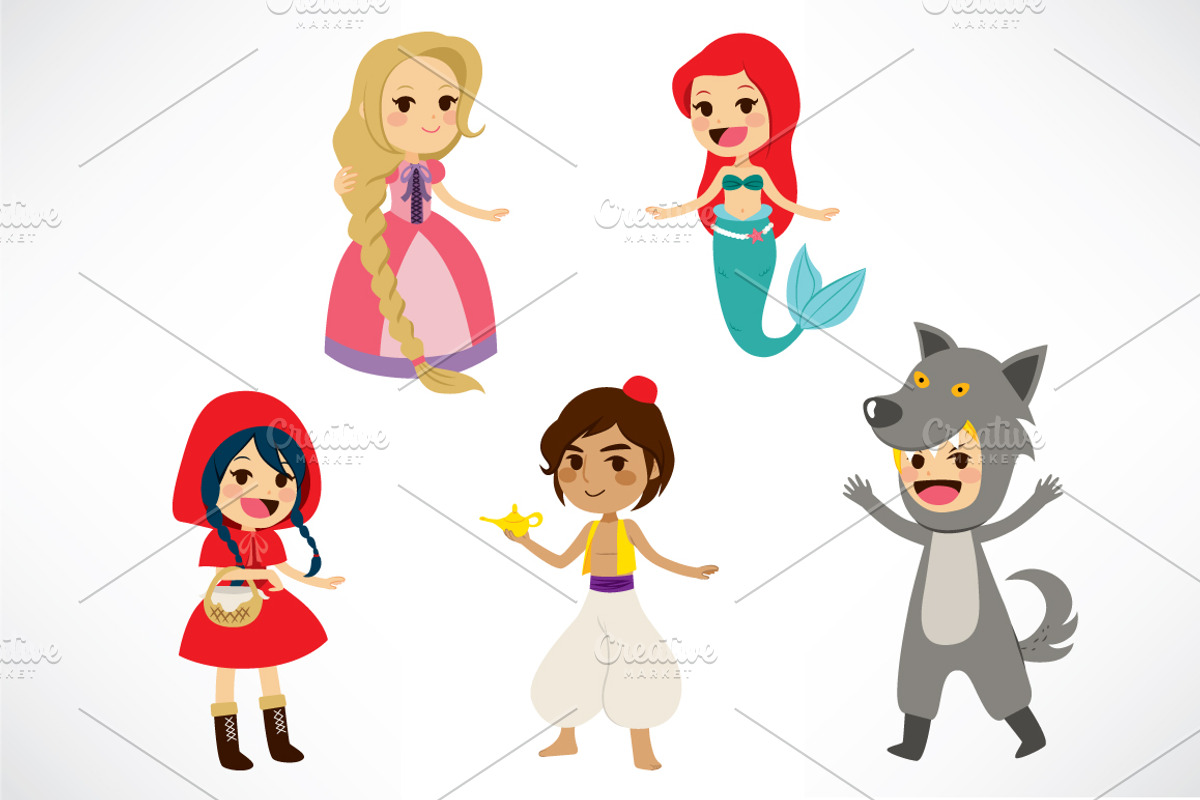 18 Fairy Tale Characters, an Illustration by Kakigori Studio