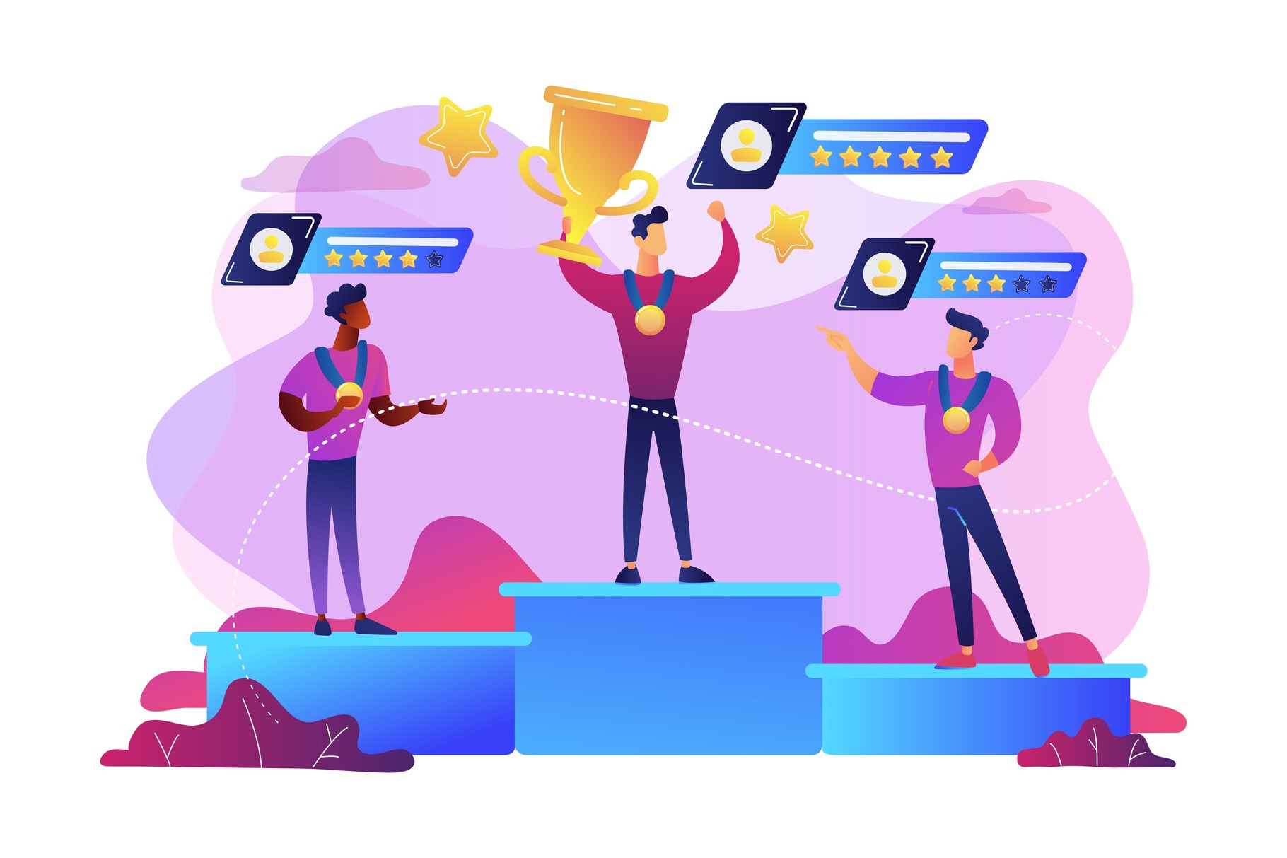 Sports rating system concept vector, a Person Illustration by Visual ...