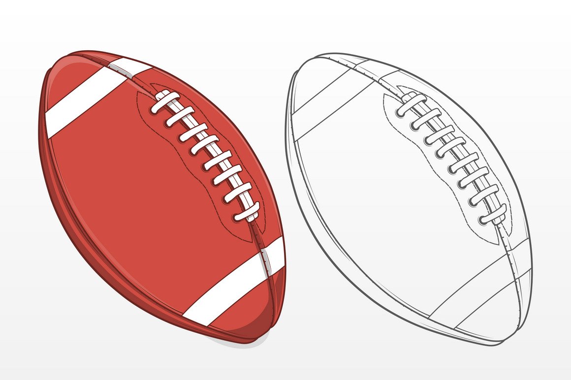 American Football Ball | Graphic Objects ~ Creative Market