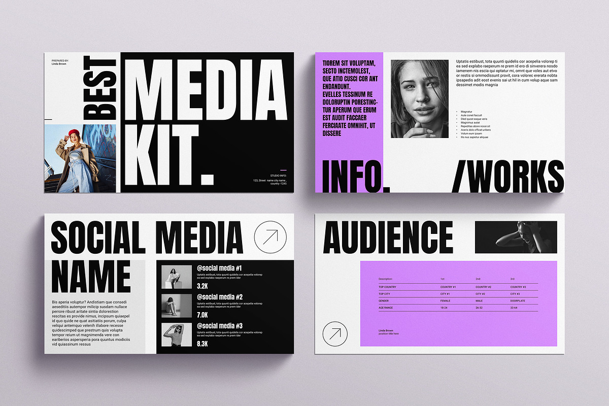 Media Kit Presentation Template, a Presentation Template by TemplatesForest