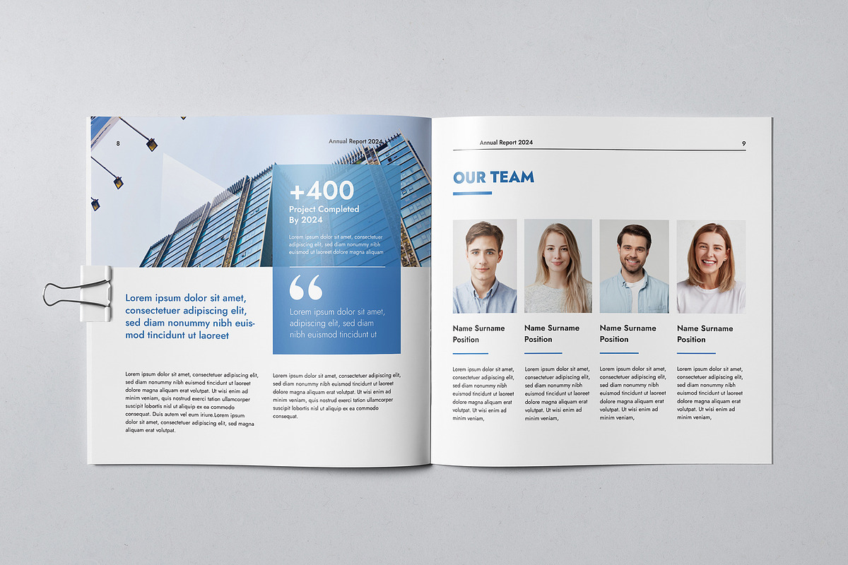 Square - Annual Report Template, a Brochure Template by Creativity-Design