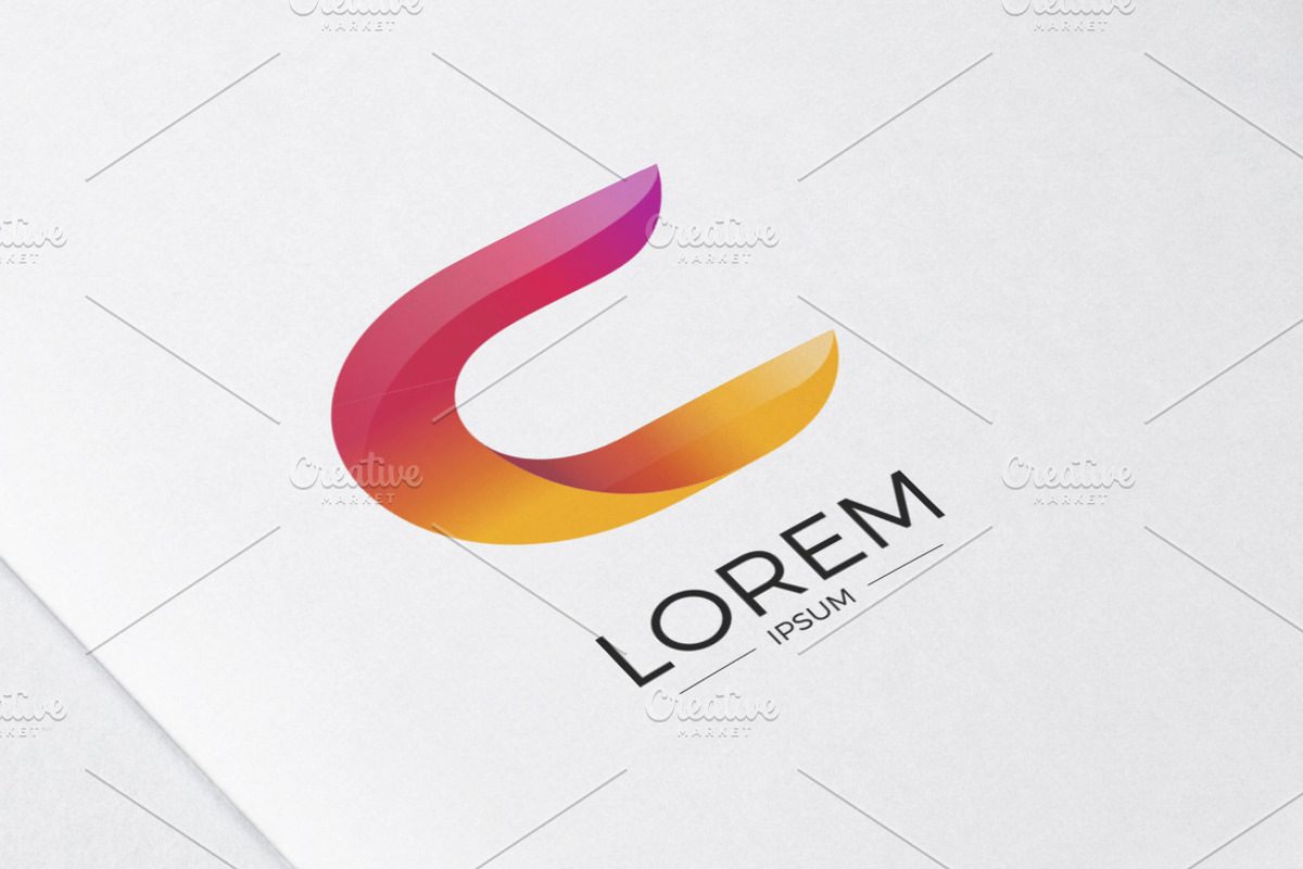 C Alphabet Abstract letter logo, a Branding & Logo Template by Woo Graphics
