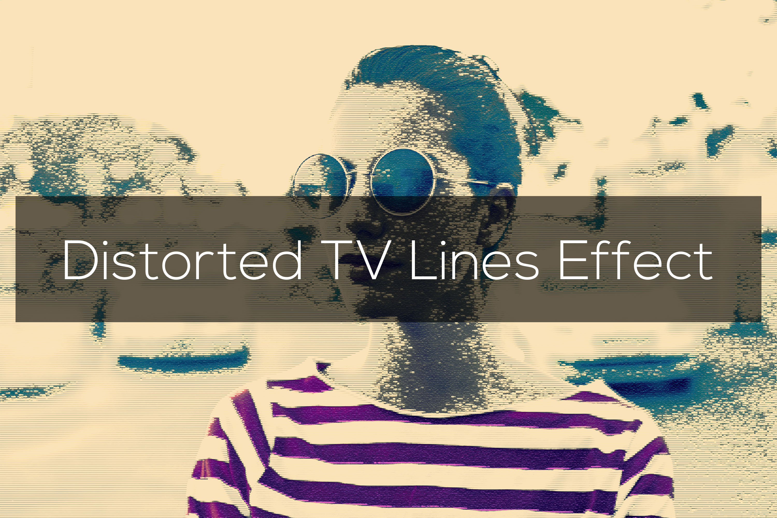Distorted TV Lines Effect, an Action Add-On by The_DrX | Creative Market