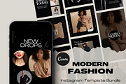 ModernFashion Shop IG Bundle, a Social Media Template by TheMindDesignCo.