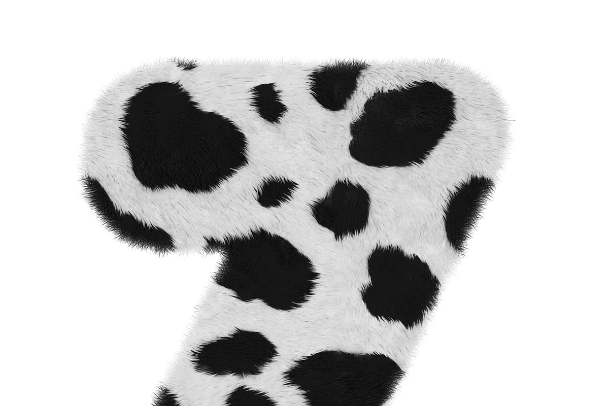 Cow Hide Bitmap Font, a Sans Serif Font by Loudoun Design Co ...