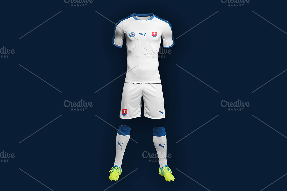 Complete Soccer Kit Mockup, an Advertising Mockup by mwsart