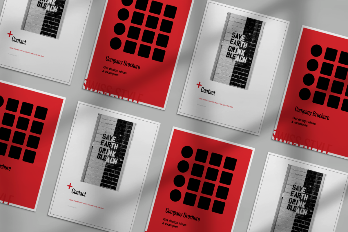 Swiss Style Brochure Template