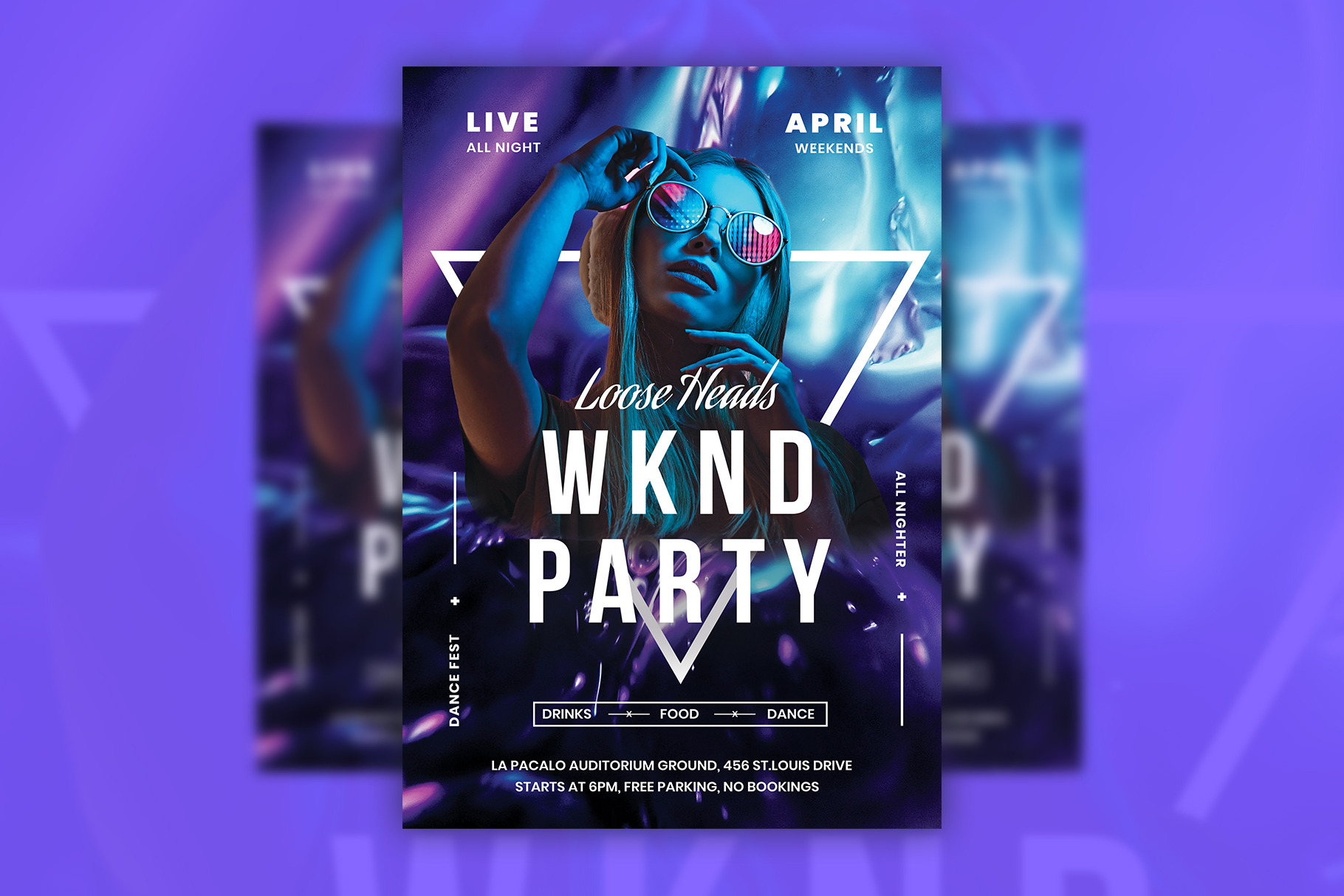 Weekend Party Flyer Template | Creative Market