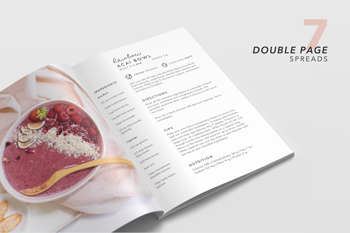 Minimalist Cookbook Canva Template