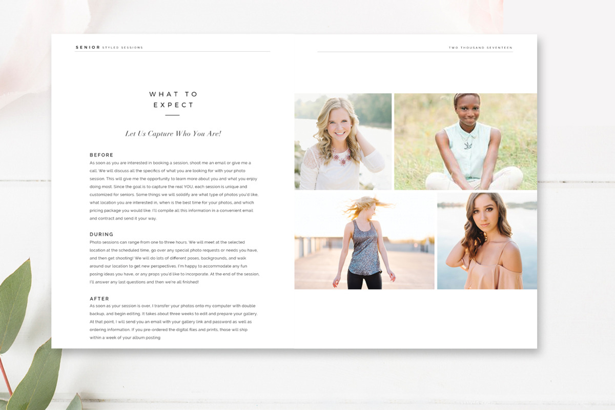 Senior Photography Magazine Template, a Magazine Template by By ...