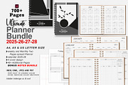 Ultimate Planner Bundle Pack 2025-28, a Stationery Template by MNT-Creator