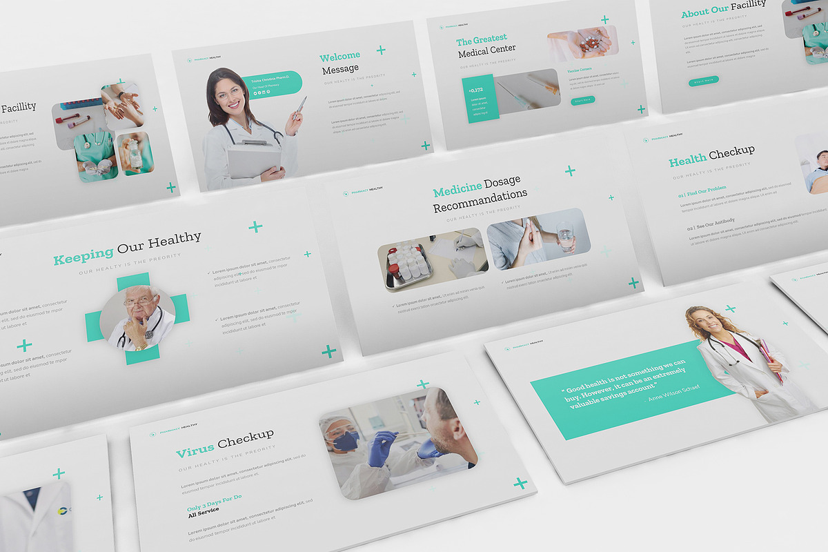 Pharmacy Healthy Powerpoint Template, a Presentation Template by ...
