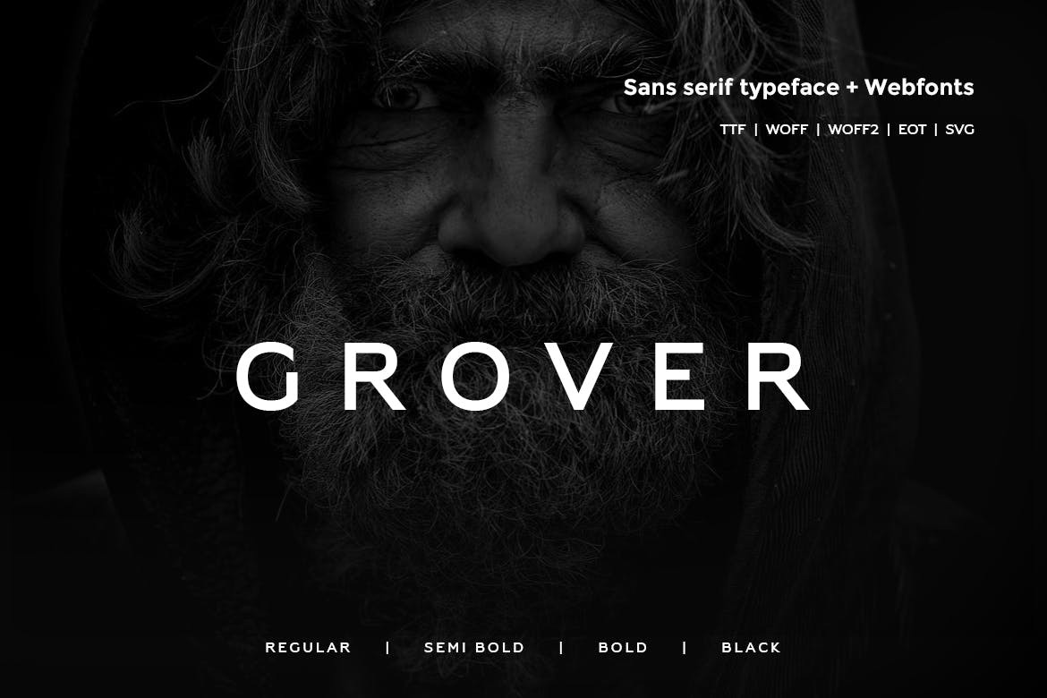 Grover - Typeface + WebFont, a Sans Serif Font by Webhance Studio