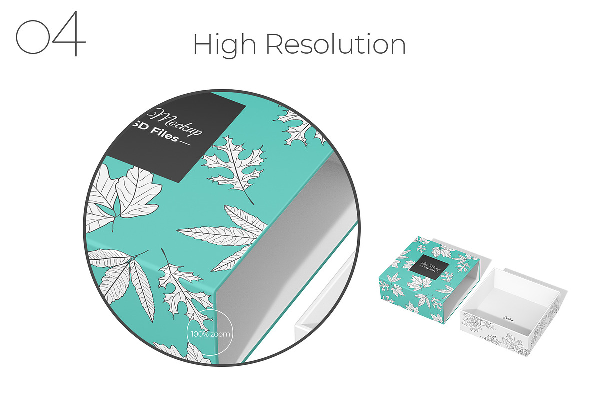 Square Sliding/Drawer Box Mockup, a Packaging Mockup by Sheikhadesign