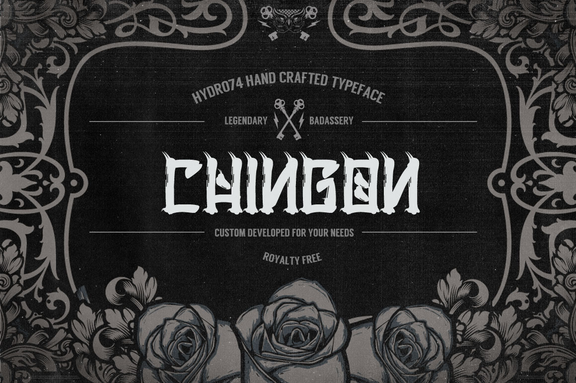 Chingon, a Font by Hydro74