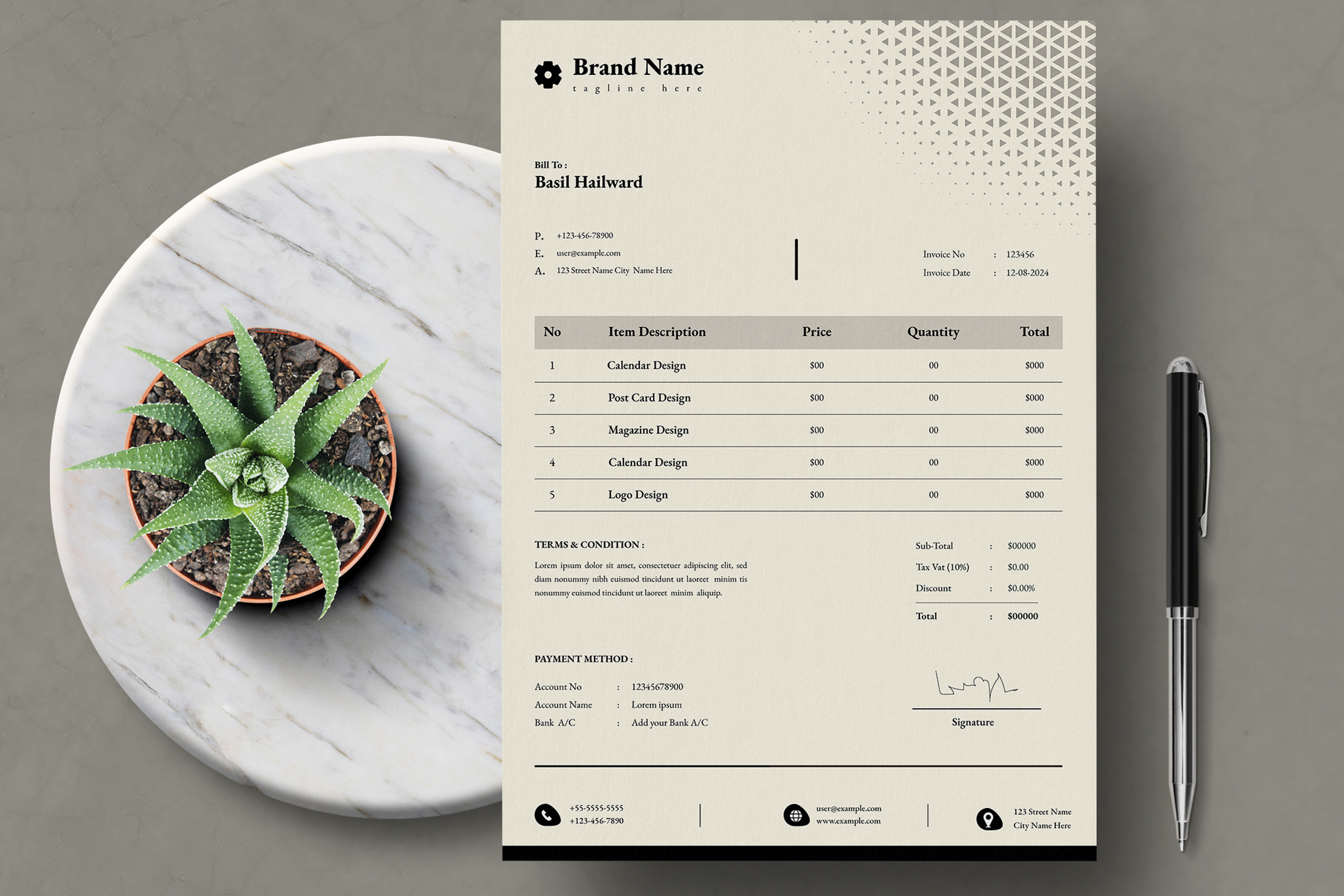 Invoice Payment Layout