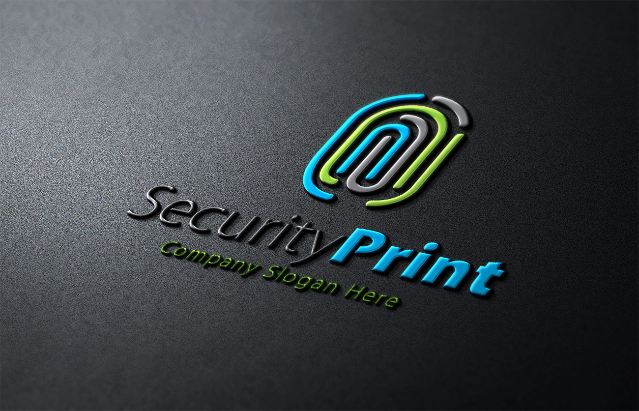 Security Print Logo, a Branding & Logo Template by Creative Dezing