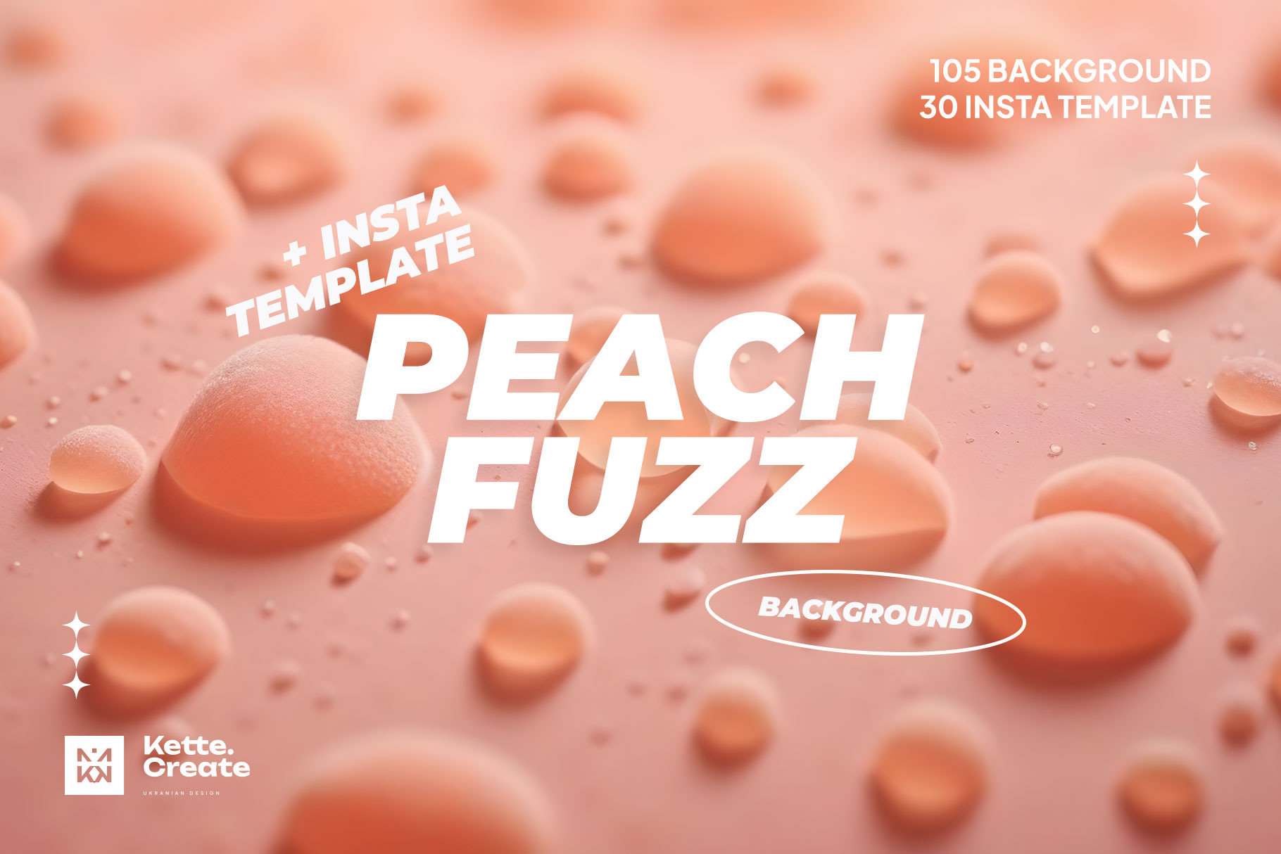 Peach Fuzz Background | Social Media