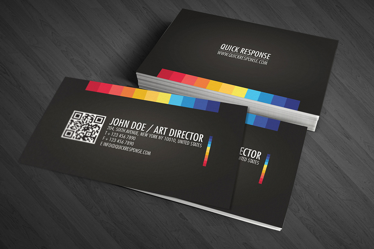 Quick response business card design, a Business Card Template by www ...