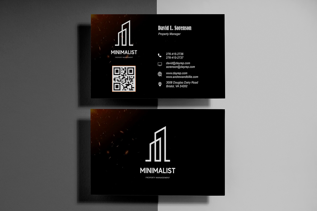 Personal Contact Card PSD Template