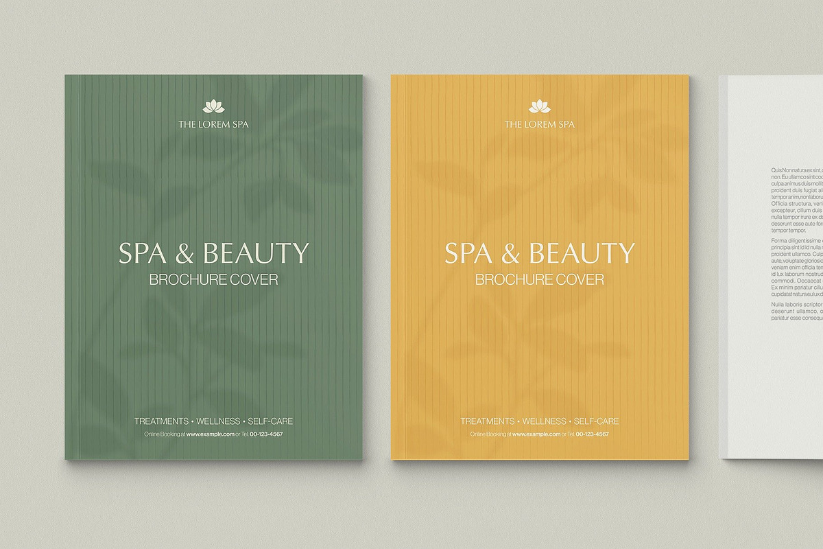 Beauty Spa Brochure Cover Template, a Brochure Template by BrandPacks