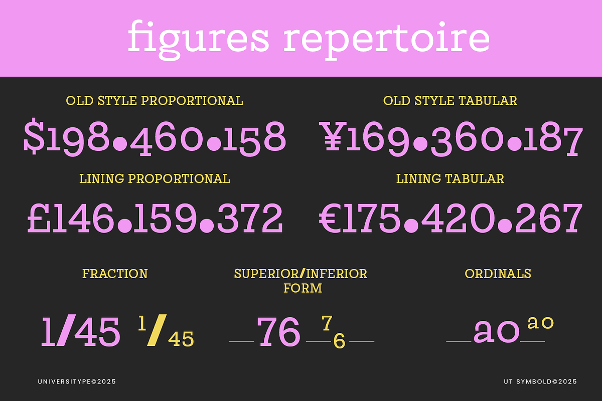 UT Symbold - A Unique Display Font