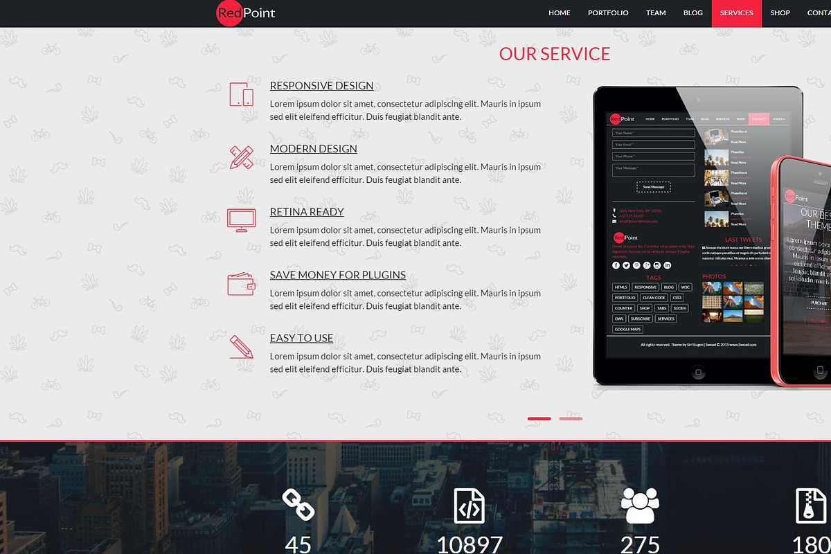 Red Point - Responsive MultiPurpose, a HTML Template by swoad.eugen