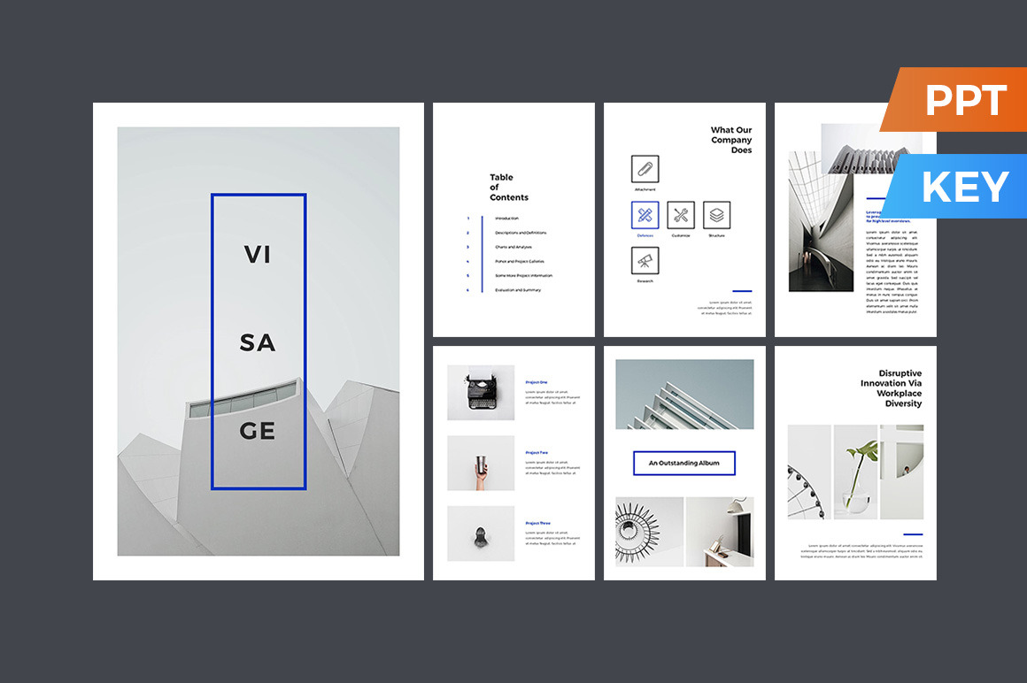 Visage Print Template, a Presentation Template by SlideStation