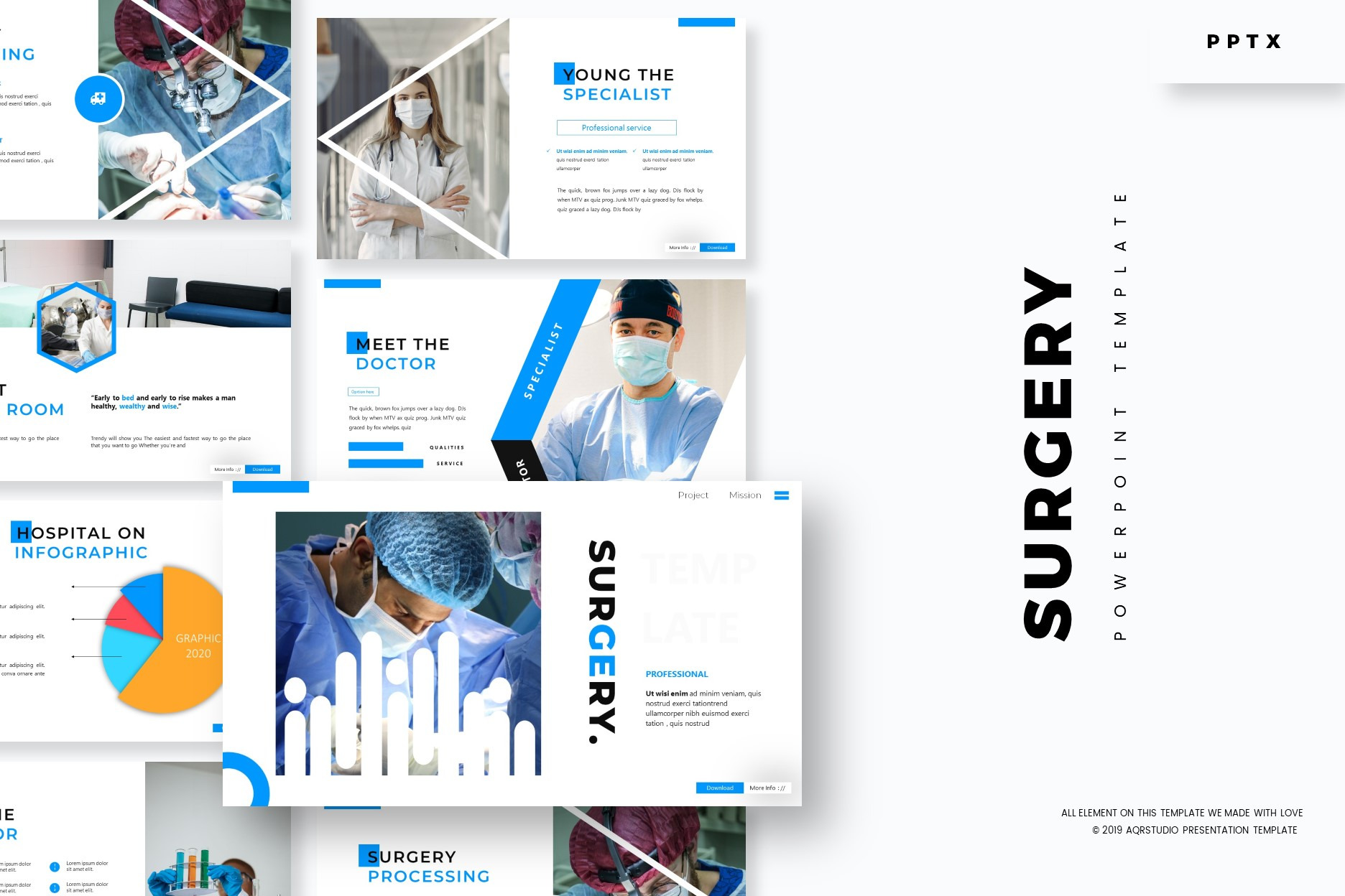 Surgery - Powerpoint Template, a Presentation Template by AQR Studio