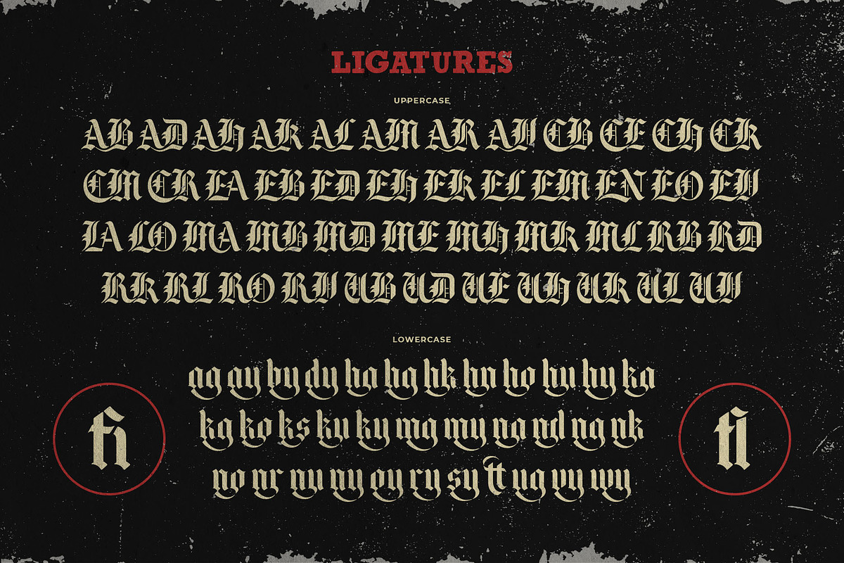 Black Face Typeface, a Blackletter Font by alit design