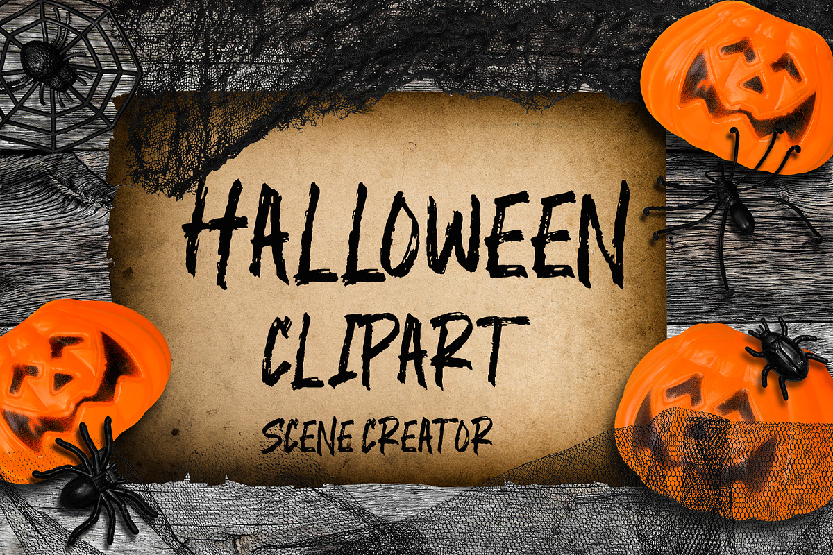 Halloween scene creator clipart object