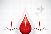 Blood donation background, a Healthcare Illustration by gigello