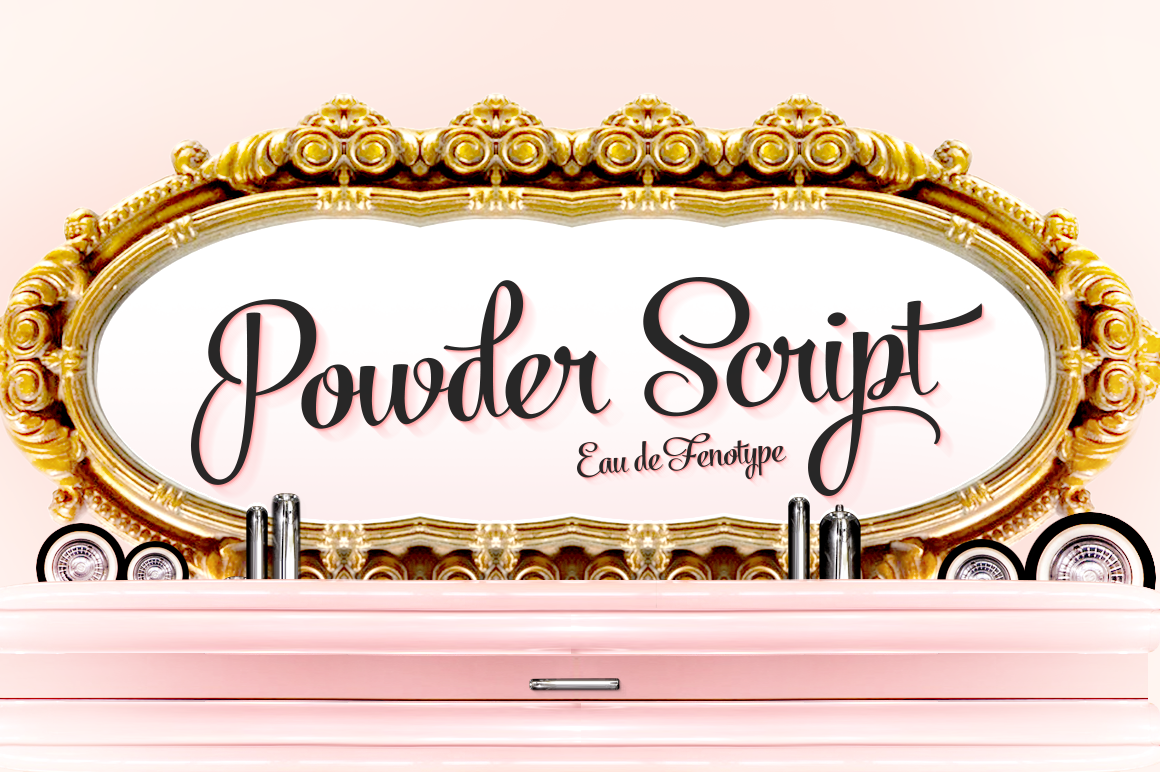 Powder, a Script Font by Fenotype