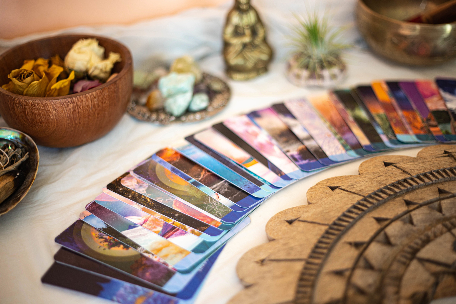 Oracle Cards Background Stock Image, a Business Photo by Coral Antler ...