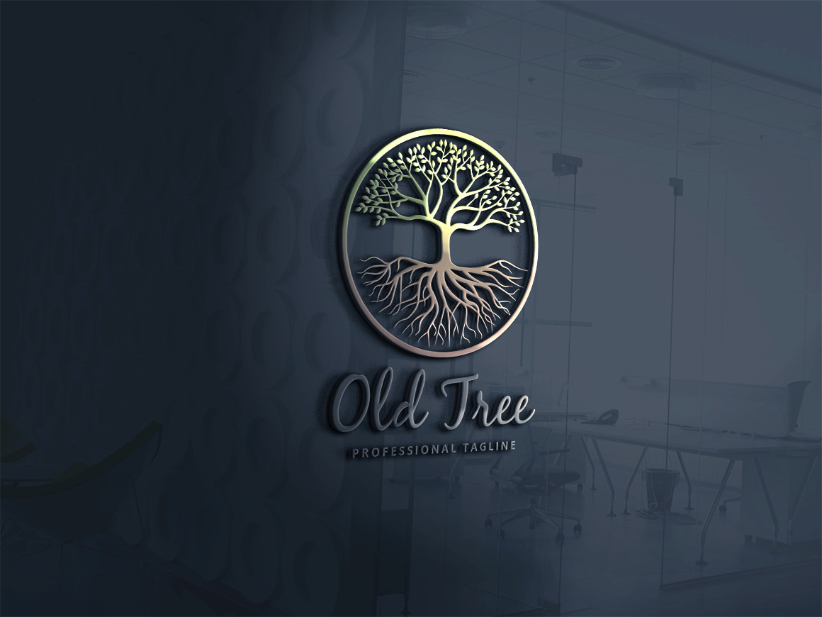 Old Tree Logo, a Branding & Logo Template by Design_Planet