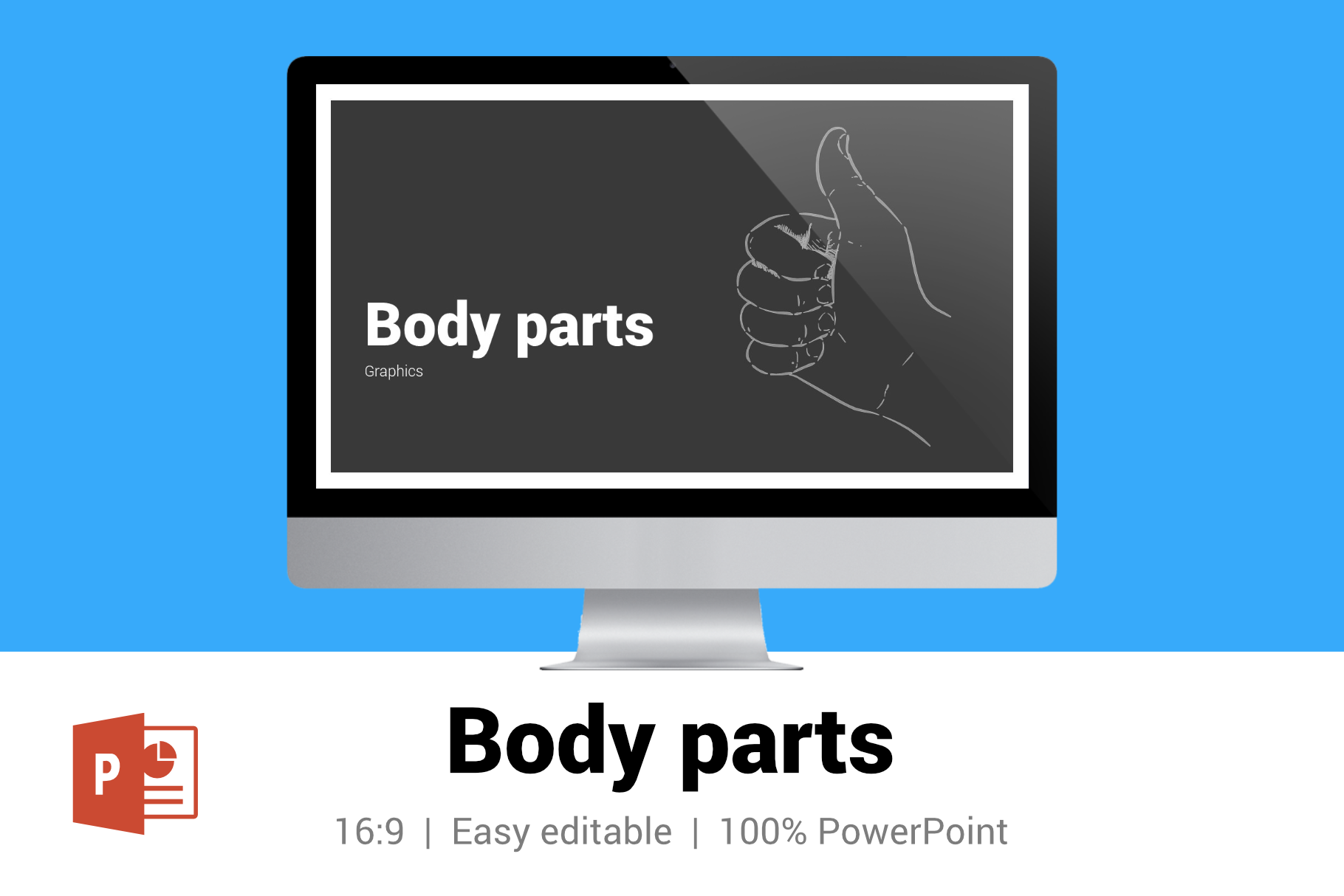 Body parts, a Presentation Template by Mr.Visual